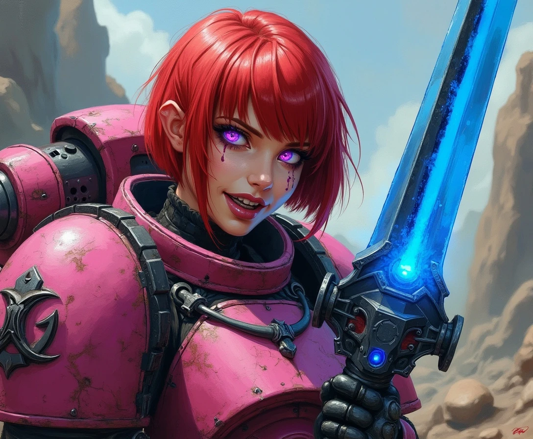 Oil painting anime style, warhammer 40k, Adepta... - FluxPro.art