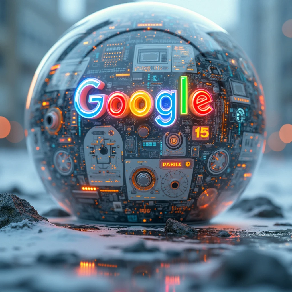Futuristic Google logo 2050 - FluxPro.art