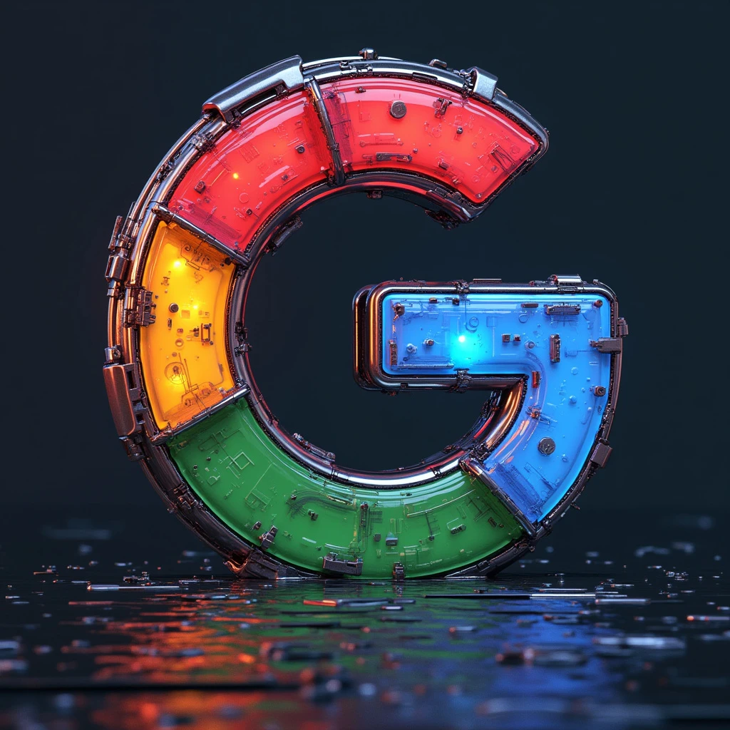 Futuristic Google logo 2050 - FluxPro.art