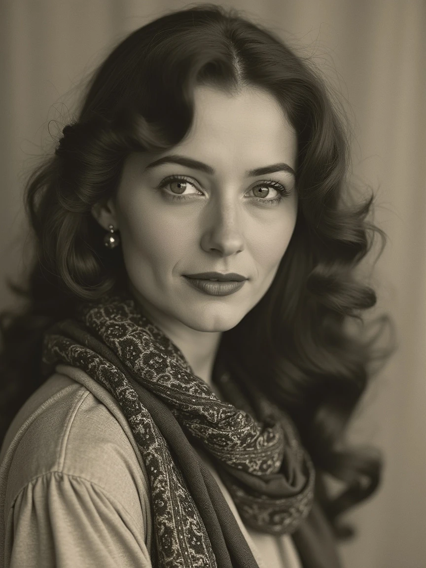 beaty woman portrait from Hollywood actress ,half... - FluxPro.art