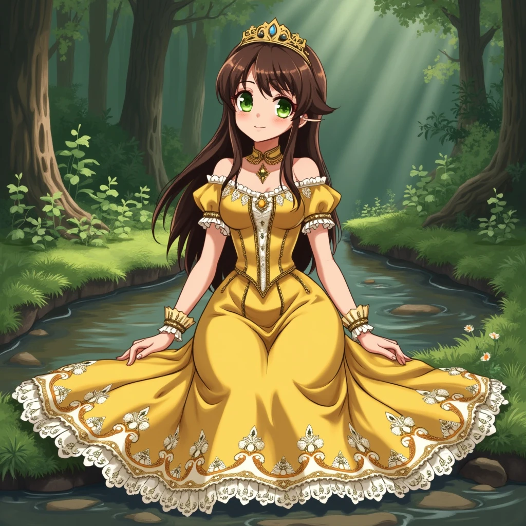 Real photo portrait. Brunette girl green eyes,... - FluxPro.art