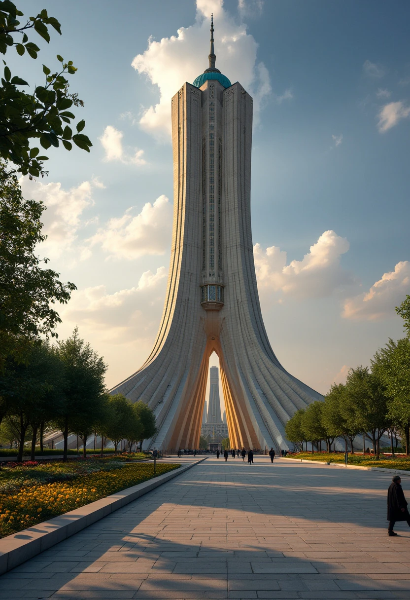 Azadi Tower, Tehran, located in Azadi Square,high... - FluxPro.art