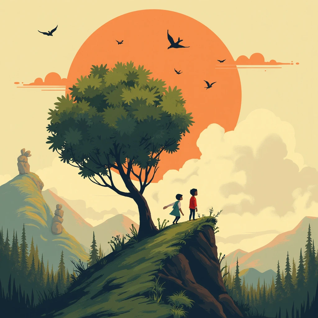 Style of Olly Moss - FluxPro.art