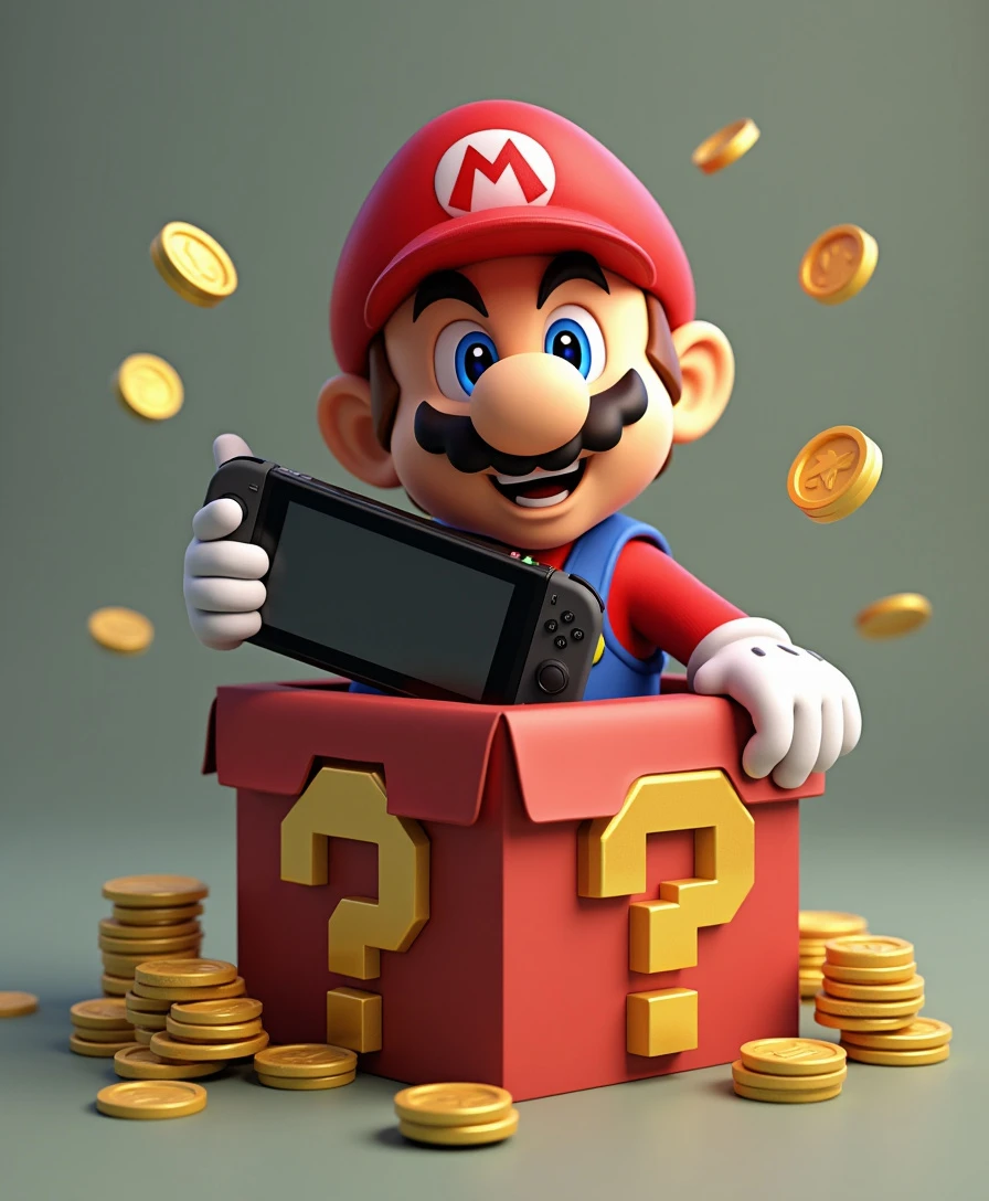 3D Super Mario character design that comes out of... - FluxPro.art