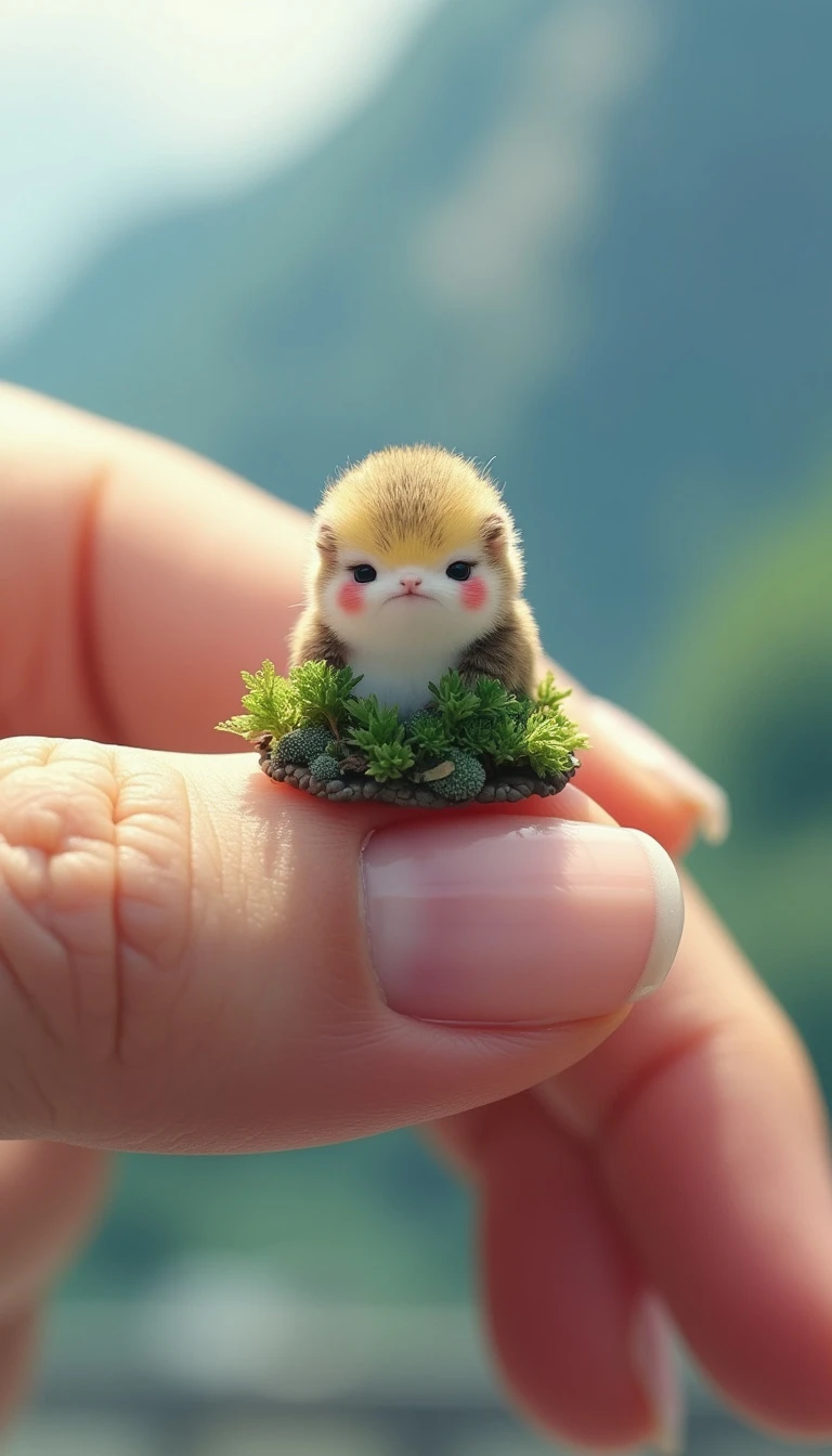 Photorealistic, 8k, Micro Tiny Baby Mount Fuji... - FluxPro.art