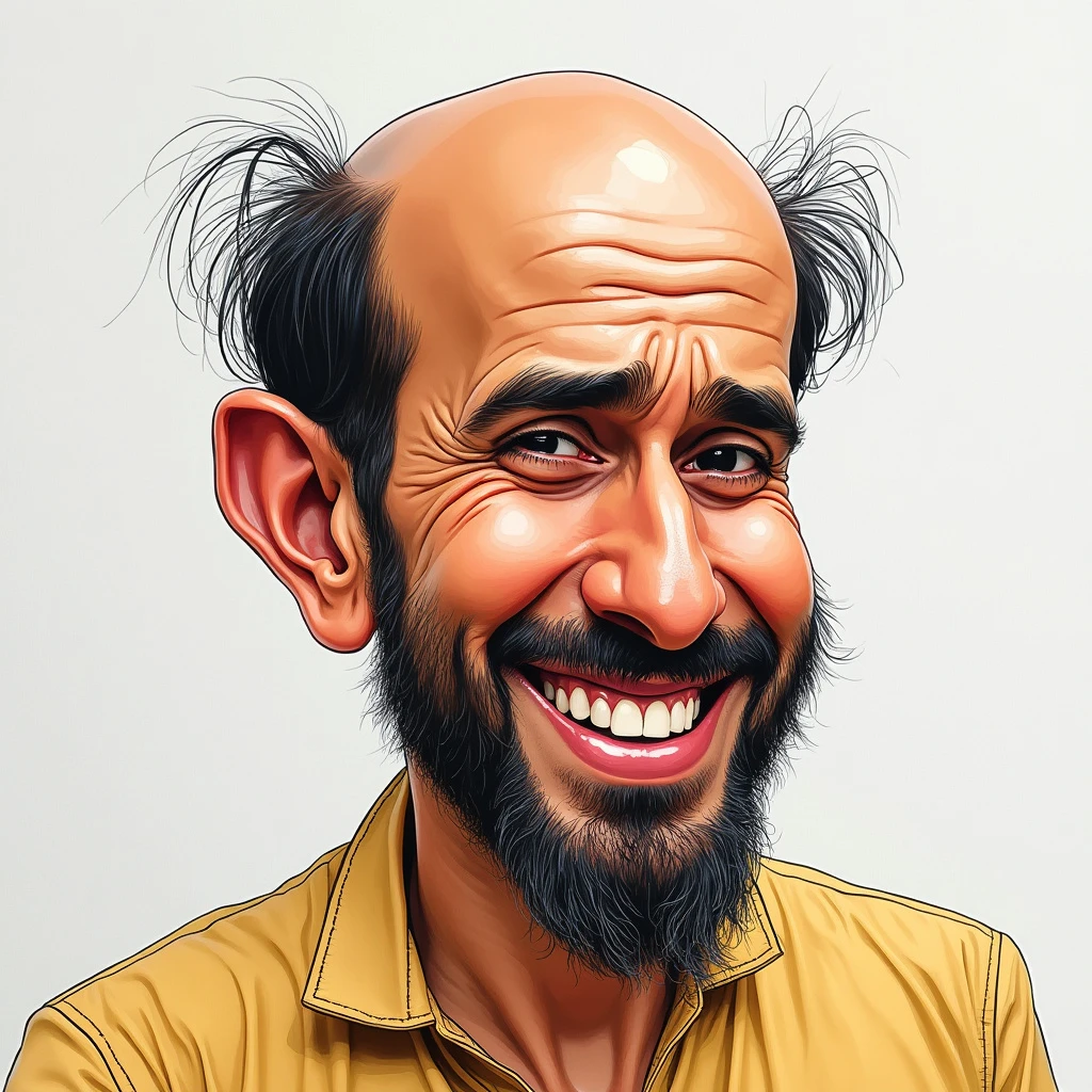 (Caricature style Anthony Geoffroy), (il drawing),... - FluxPro.art