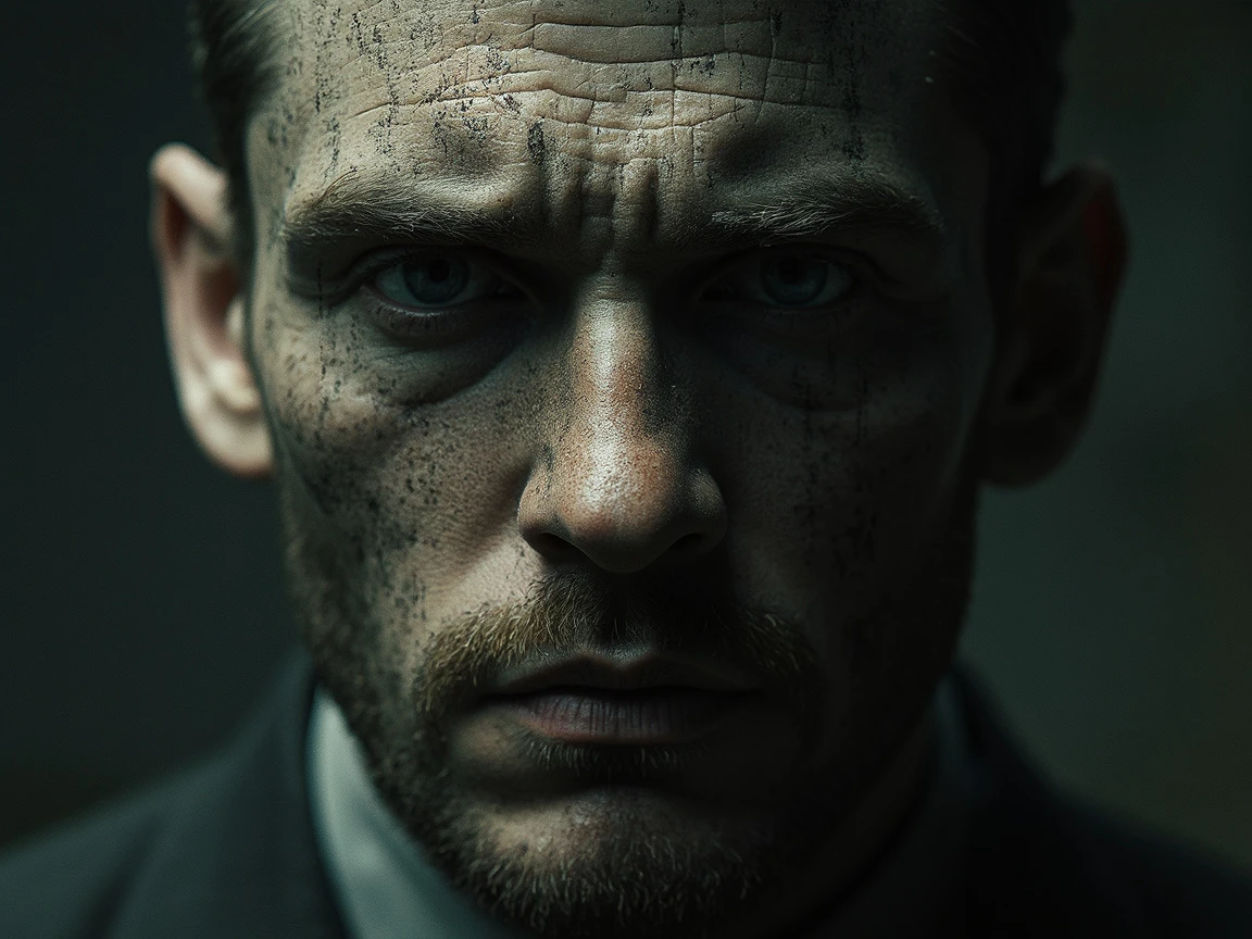 A hyper-realistic photo of a man with Dissociative... - FluxPro.art