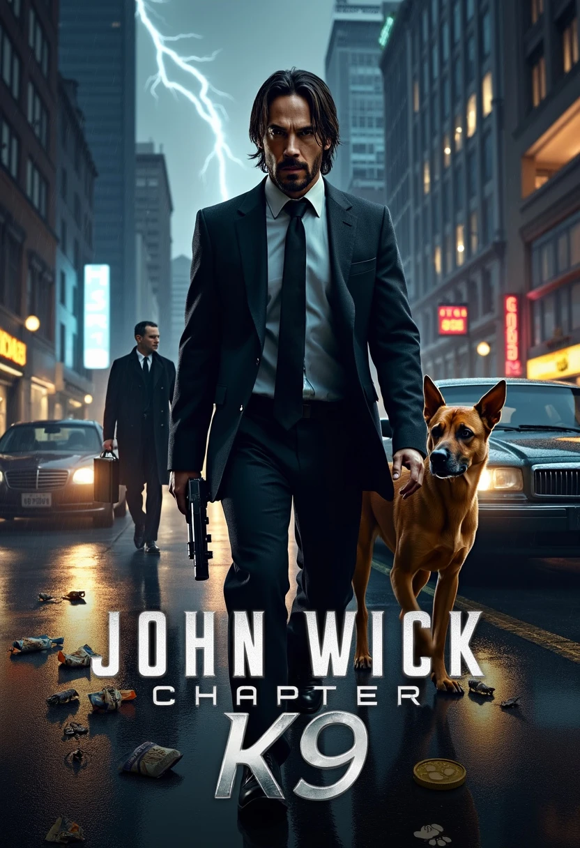 Movie poster for "John Wick: Chapter K9". German... - FluxPro.art