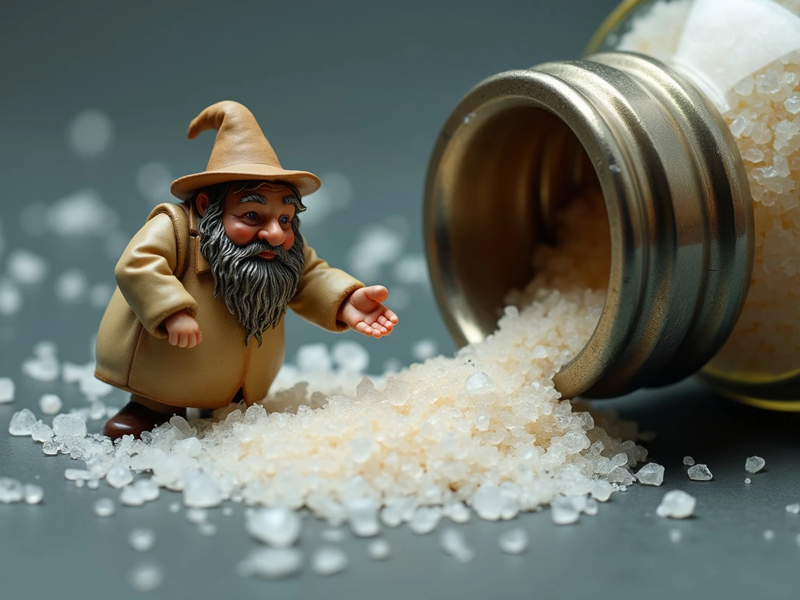 A macro image of the head of a salt shaker, which... - FluxPro.art