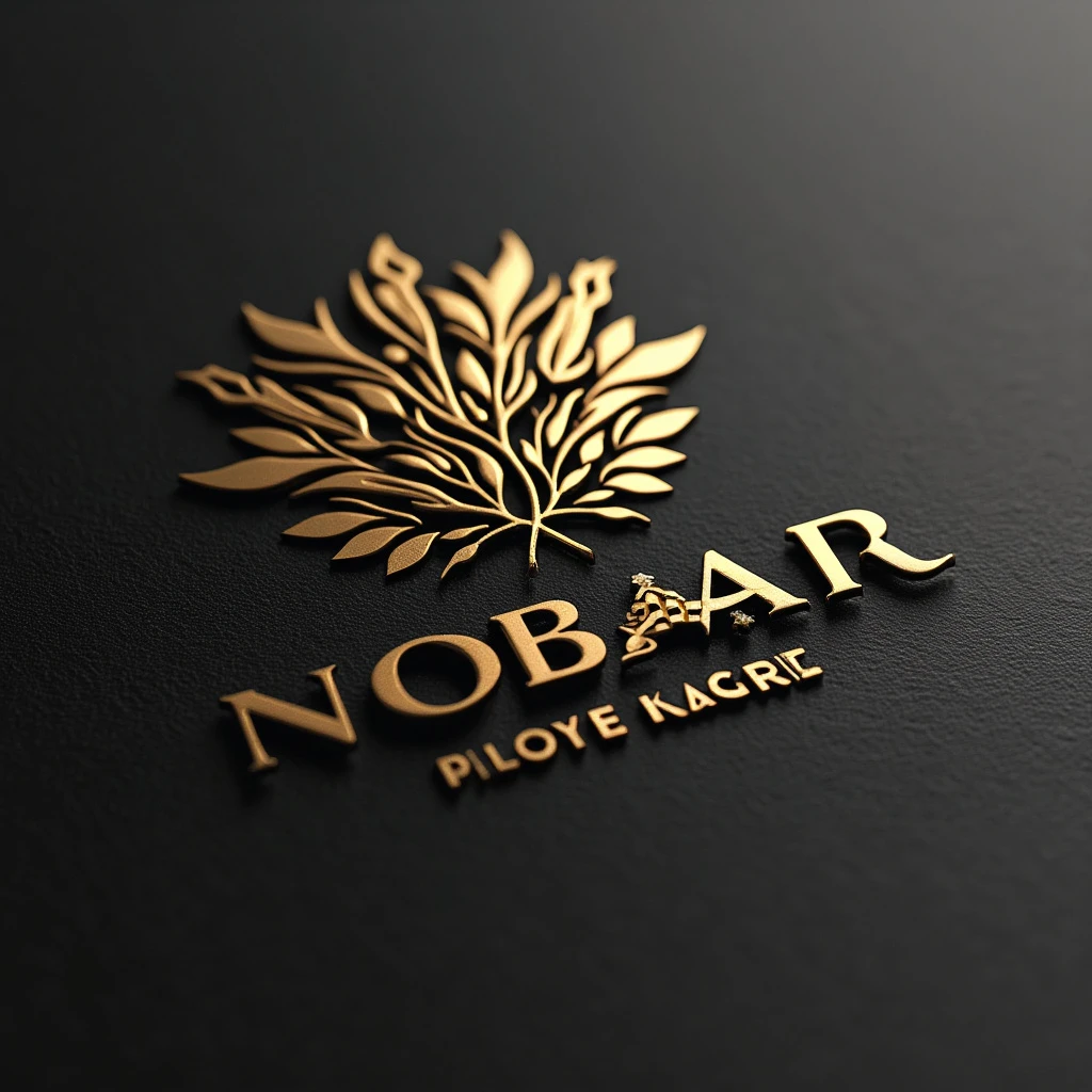 Luxury logo with name of Nobari for real state... - FluxPro.art