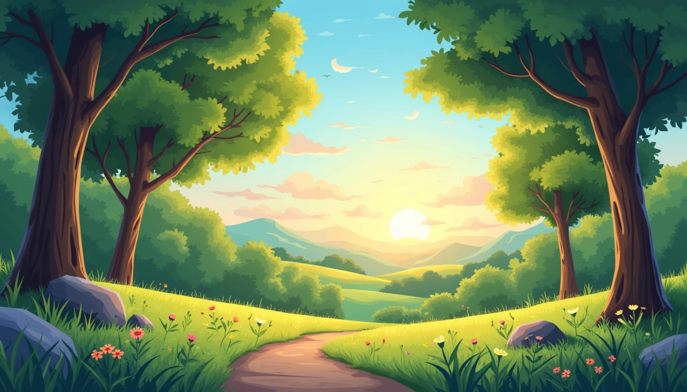 Cartoon Background Scenery