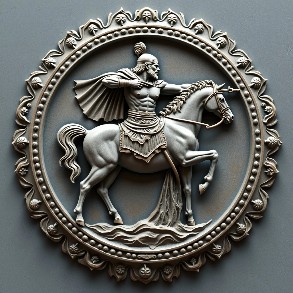Design a bas-relief rough coin "valhalla theme"... - FluxPro.art