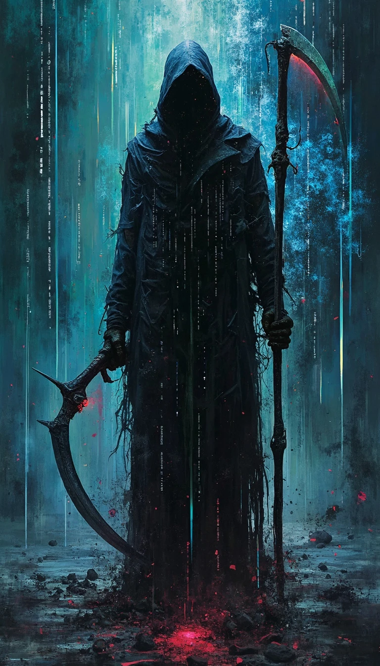 interdimension leaving the time, with scythe a... - FluxPro.art