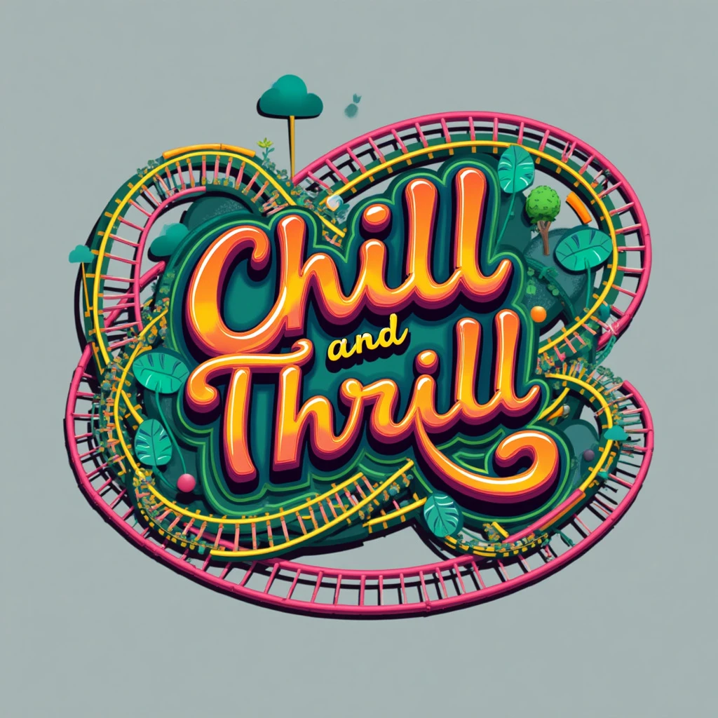 "Chill and Thrill" Design: A playful roller... - FluxPro.art
