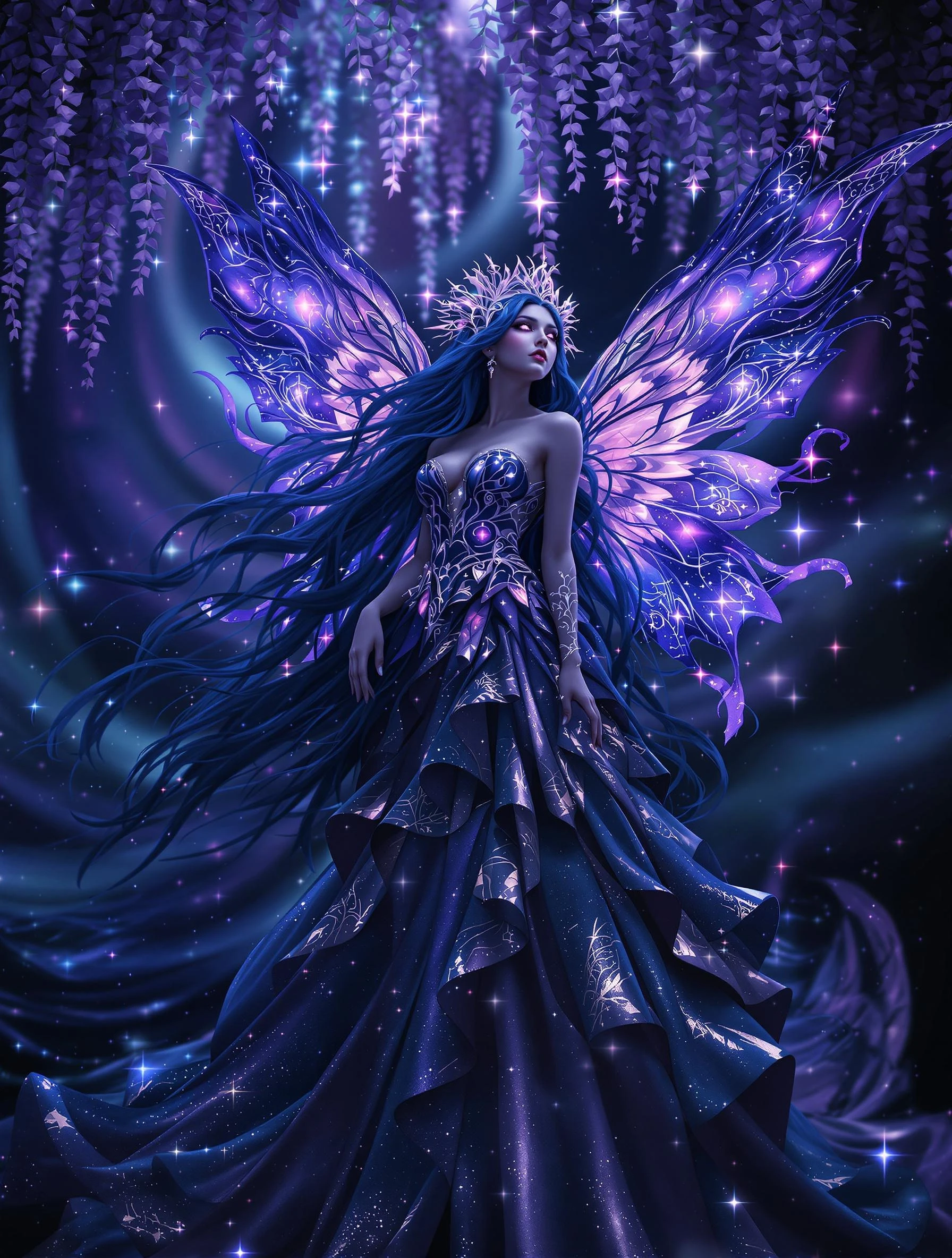 A photorealistic 3D artwork of a stunning fairy... - FluxPro.art