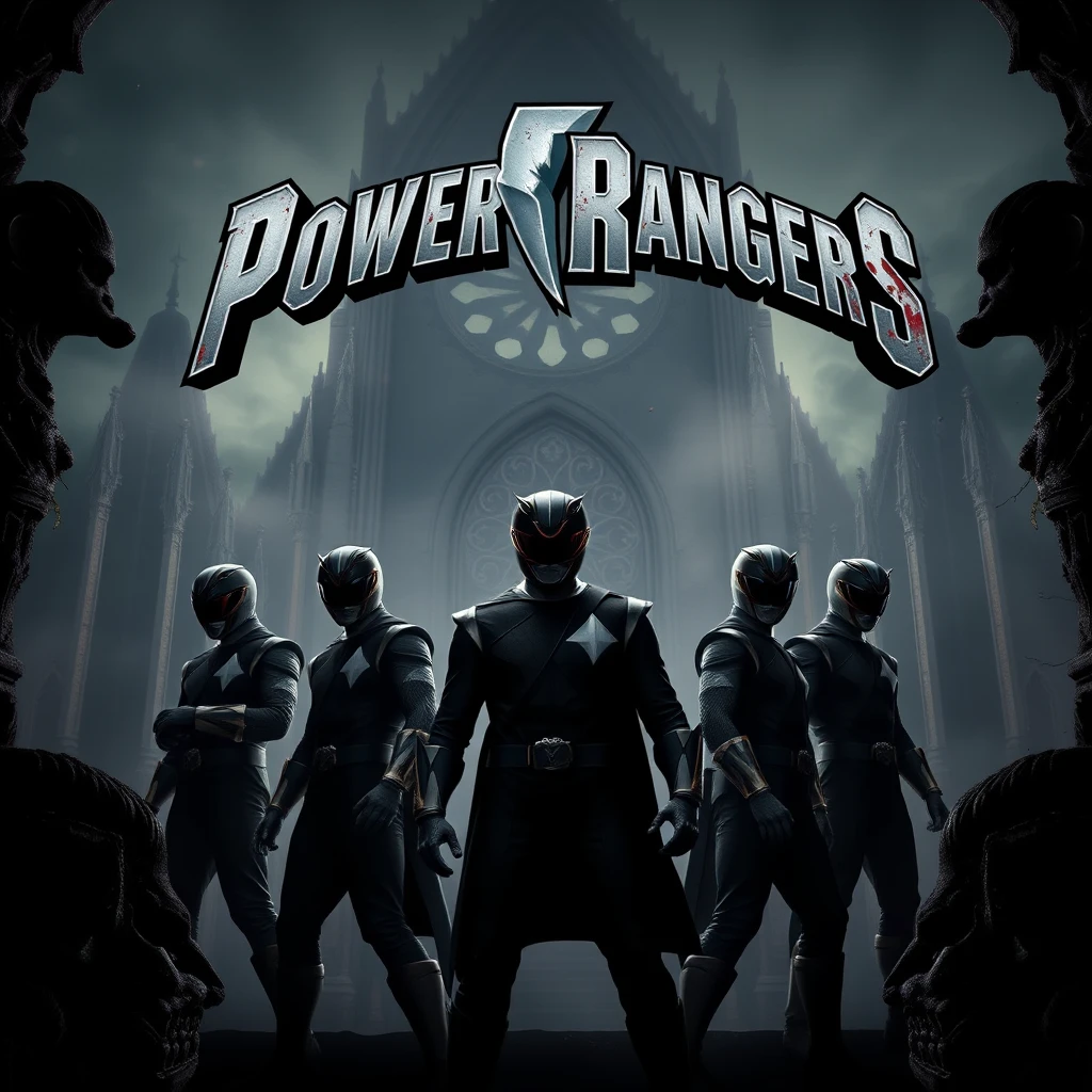 Haunting gothic title screen: Power Rangers in... - FluxPro.art