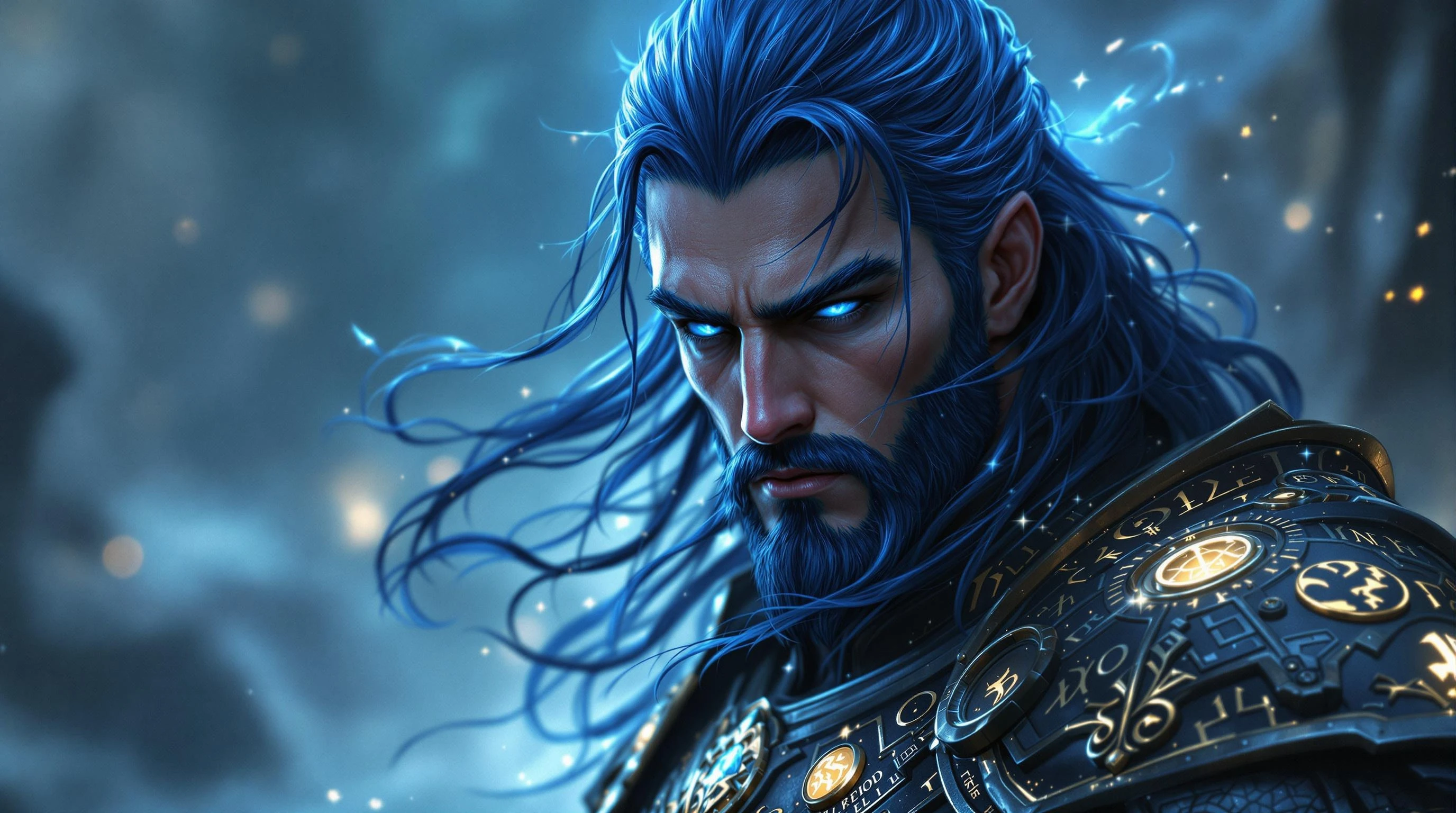 A strikingly handsome god in his early thirties,... - FluxPro.art