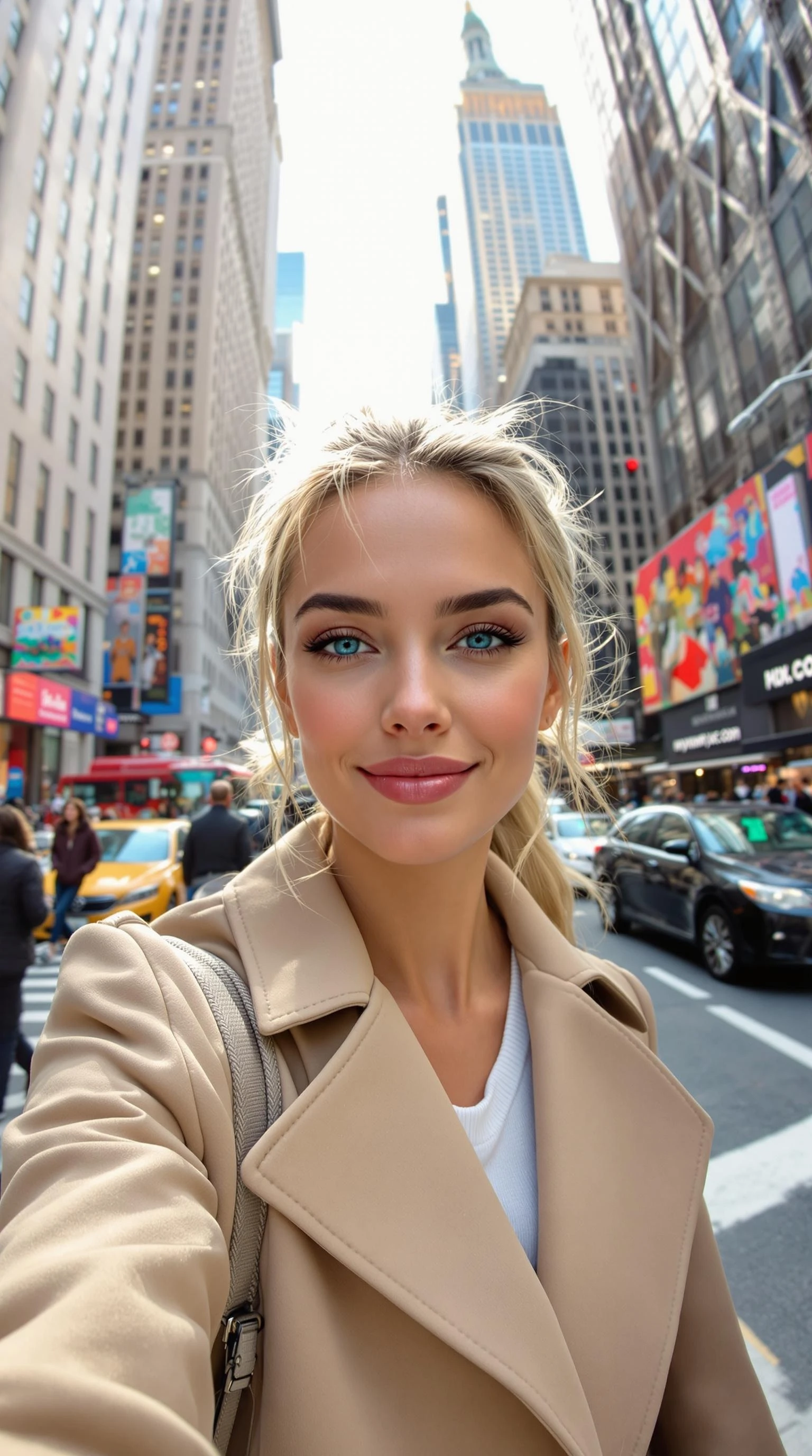 Russian supermodel strides confidently through... - FluxPro.art