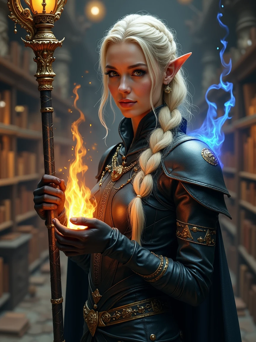 A stunning, ultra-realistic fantasy female elf... - FluxPro.art