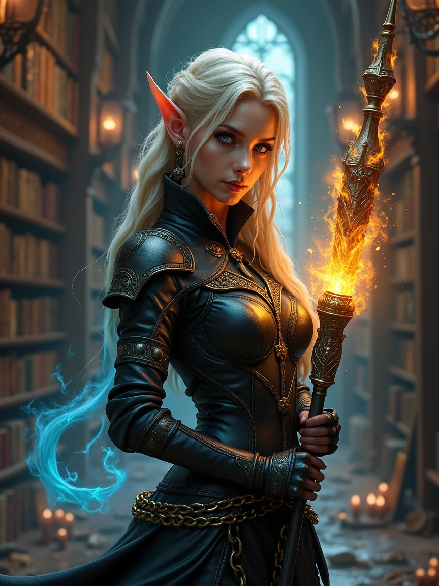 A stunning, ultra-realistic fantasy female elf... - FluxPro.art