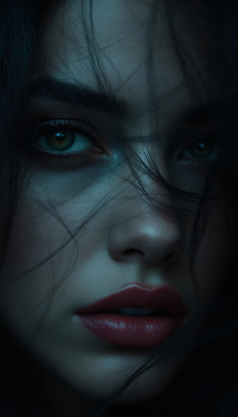 a closeup candid photo of a woman looking into... - FluxPro.art