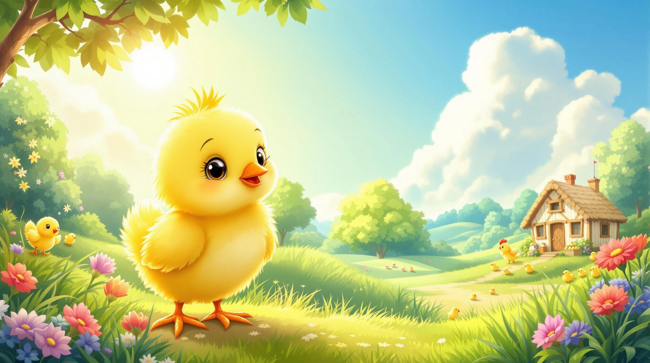 Illustration of a fantasy chick for children.... - FluxPro.art